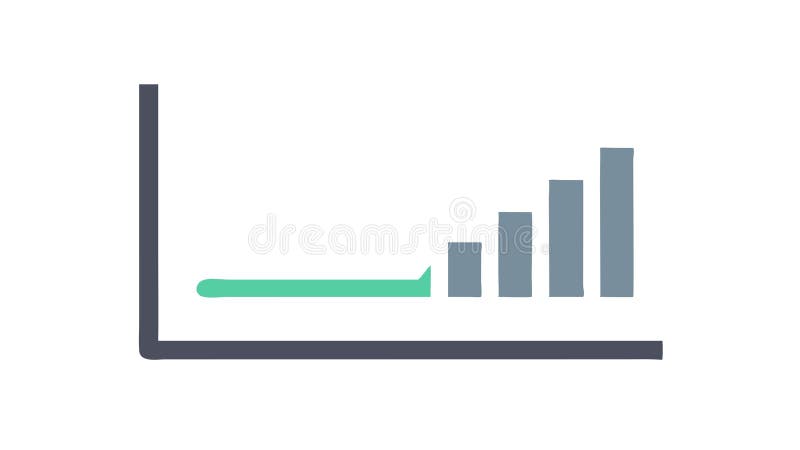 Growing Bar Chart Indicating Progress, Data Analysis, Business Growth ...