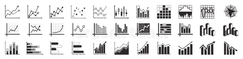 Growing Bar Graph Icon Set. Business Graphs and Charts Icons Stock ... Growing Bar Graph Icon Set. Business Graphs and Charts Icons Stock ...