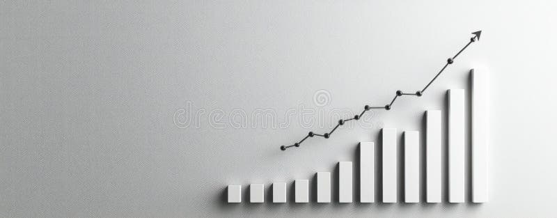 Growing Bar Graphs and Line Charts Represent Positive Trends in Data ...