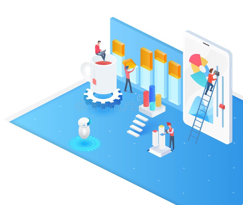 Growing Business Development Performance Results Stock Vector ...