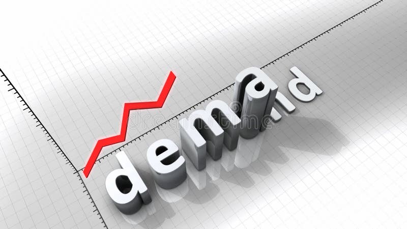Growing chart - Demand. stock footage. Video of supply - 203798326