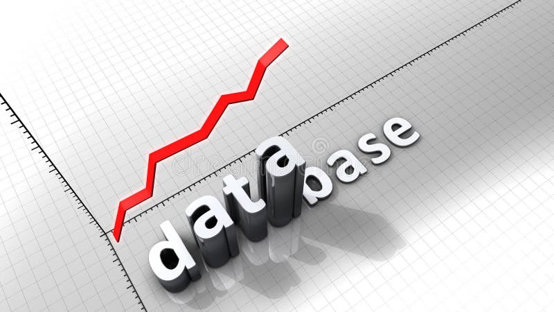 Growing chart, Database. stock footage. Video of abstract - 203859184