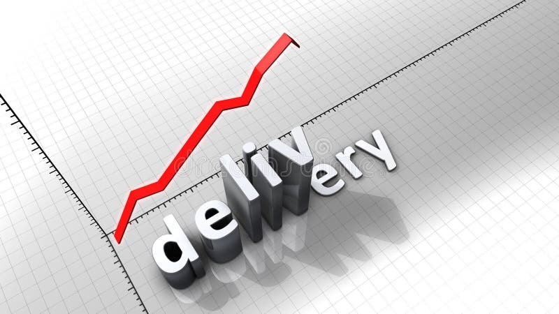 Growing chart, Delivery. stock footage. Video of animation - 203859288