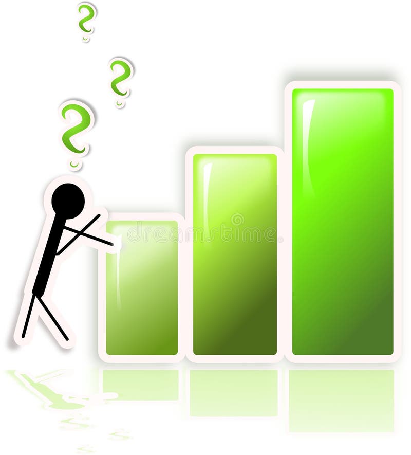 Growing stock image. Illustration of question, graph - 36917371