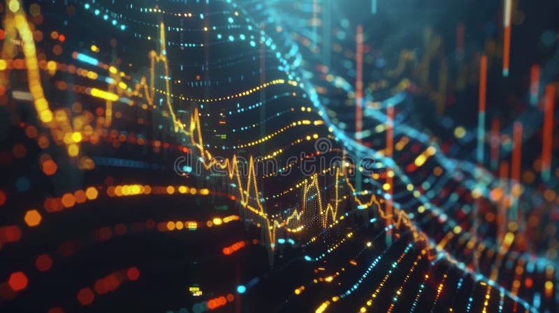 Growing Financial Graph Symbolizes Progress, Success, and Business ...