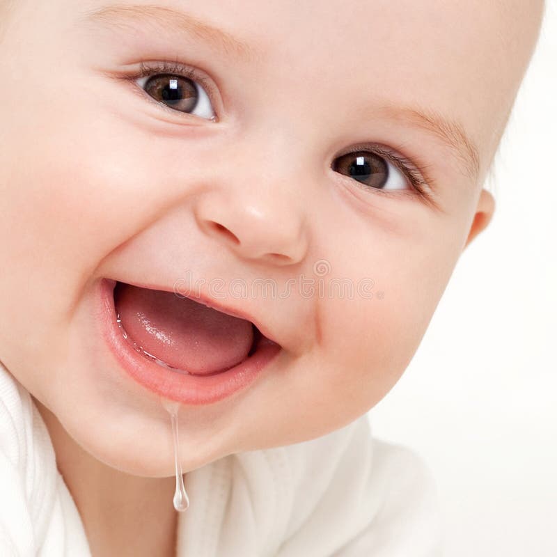 Growing first teeth stock image. Image of eyes, portrait - 24036485