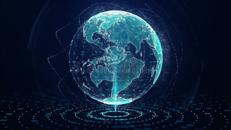 Growing Global Network Concept Stock Illustration - Illustration of ...