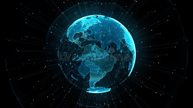 Growing Global Network Concept Stock Illustration - Illustration of ...