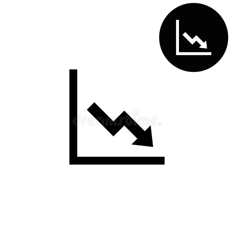 Growing Graph - White Vector Icon Stock Vector - Illustration of design ...