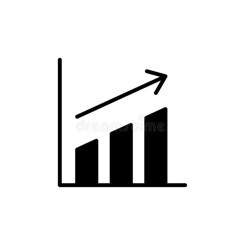 Growing Graph Icon . Chart Icon. Graph Icon Stock Vector - Illustration ...