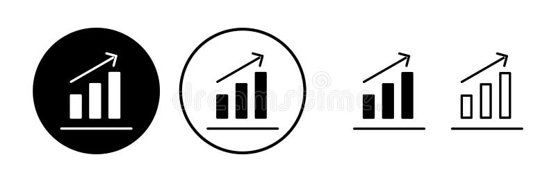 Growing Graph Icon . Chart Icon. Graph Icon Stock Vector - Illustration ...