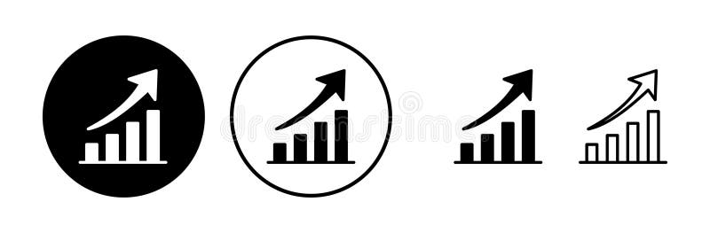 Growing Graph Icon . Chart Icon. Graph Icon Stock Vector - Illustration ...