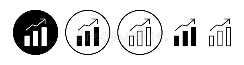 Growing Graph Icon . Chart Icon. Graph Icon Stock Vector - Illustration ...