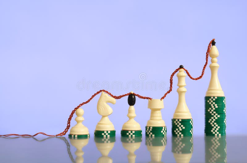 Growing Graph Represented by Chess Pieces` Value. Growth, Investment ...