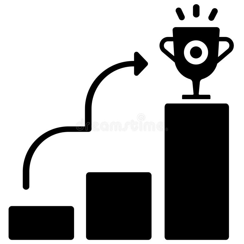 Achievement Solid Illustration Stock Vector - Illustration of success ...