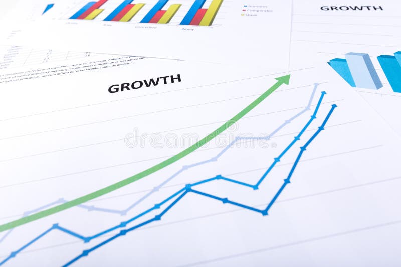 Growing graphs stock photo. Image of success, concept - 59115998