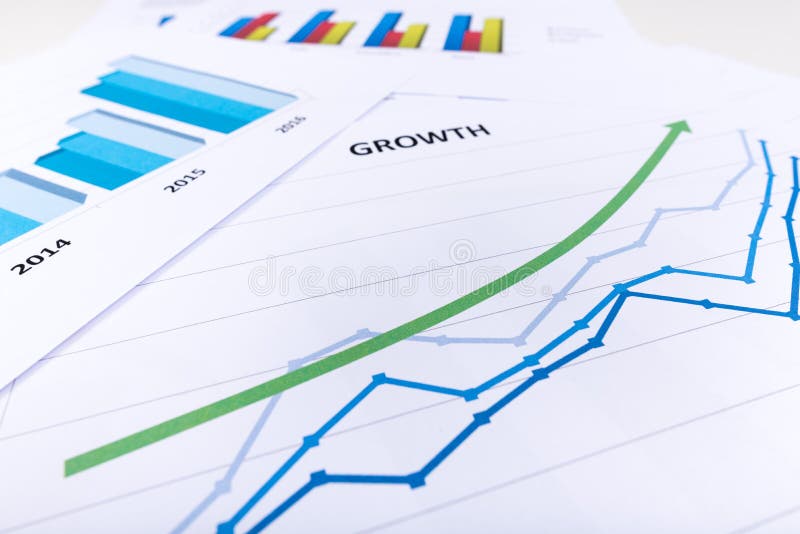 Growing graphs stock photo. Image of charts, corporate - 60366784