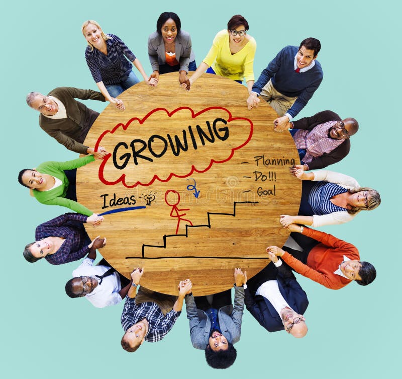 Growing Growth Mission Success Opportunity Concept Stock Image - Image ...