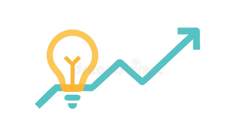 Growing Idea Outline Icon, Business Progress and Innovation, Vector ...