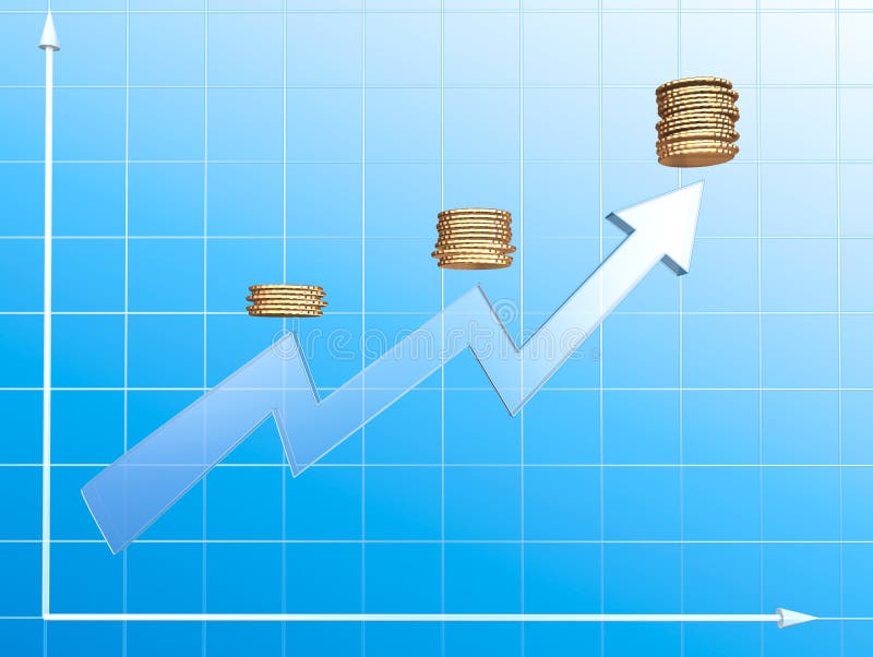 Growing income graph stock image. Image of finance, corporate - 2499747