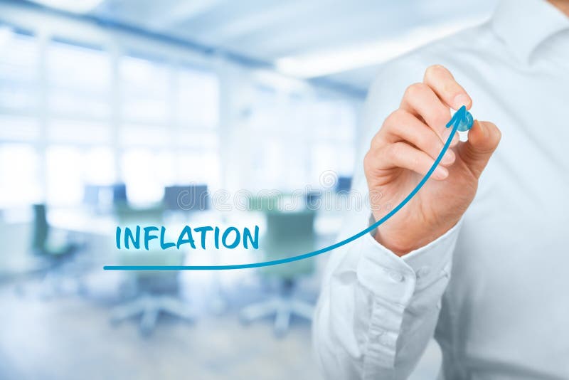 Growing inflation concept stock photo. Image of macro - 246566916