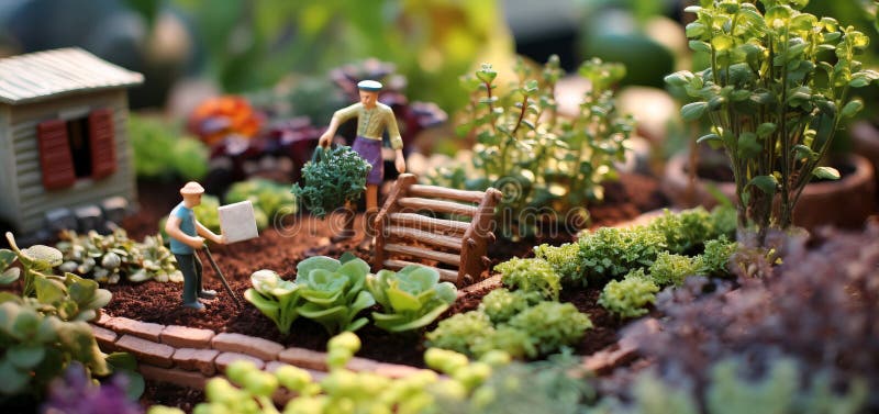 Growing Kitchen Garden Vegetables, Small-scale Simulated Vegetable ...