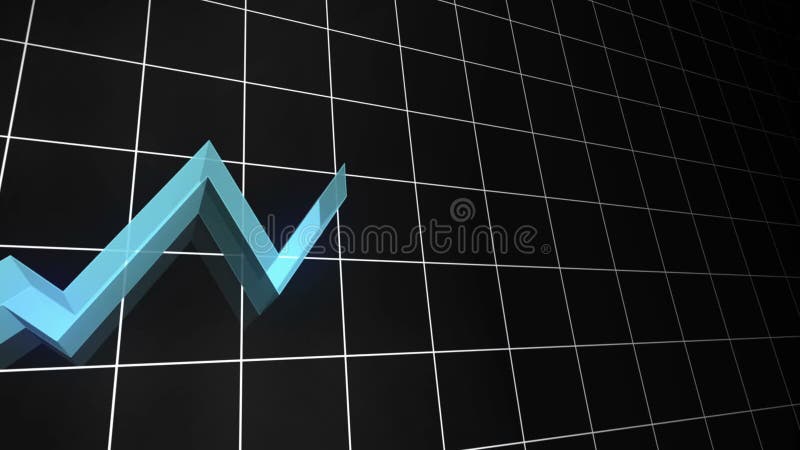 Growing Line Chart LOOPABLE RED Stock Footage - Video of forecast ...