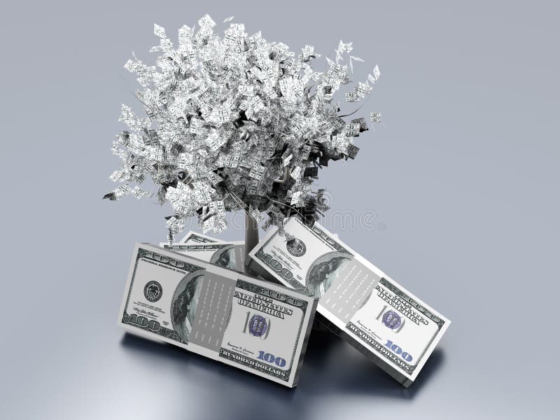 Growing Money stock illustration. Illustration of land - 72744373
