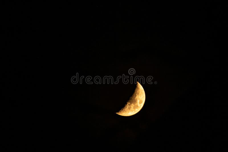The Growing Moon stock image. Image of frame, night - 274071311