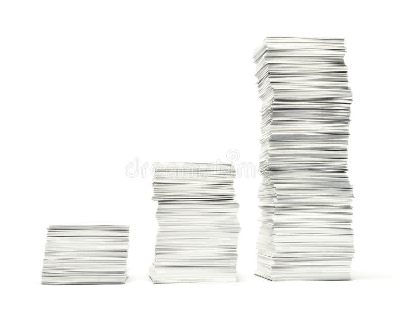 Mounting Paperwork Bureaucracy Bar Chart Stock Image - Image of graph ...