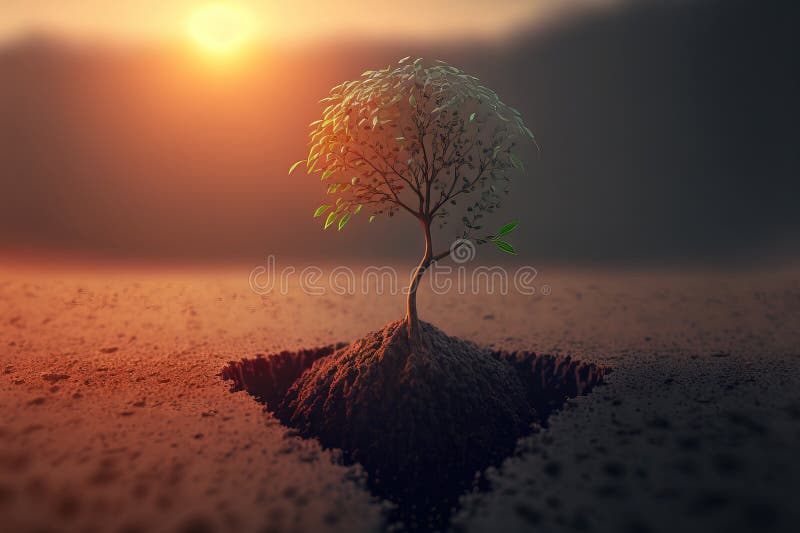 Growing from Parched Soil Under the Morning Sun with the Idea of Global ...