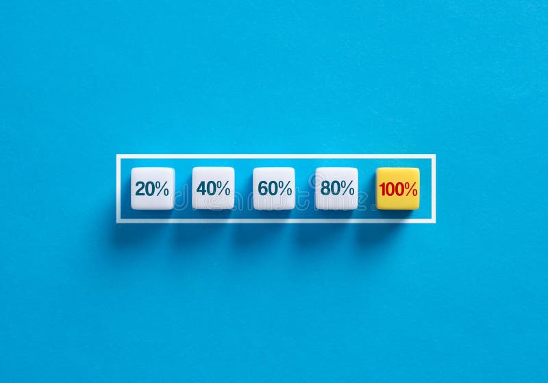 Growing Percentage Bar Up To 100. Maximum Efficiency, Highest Capacity ...