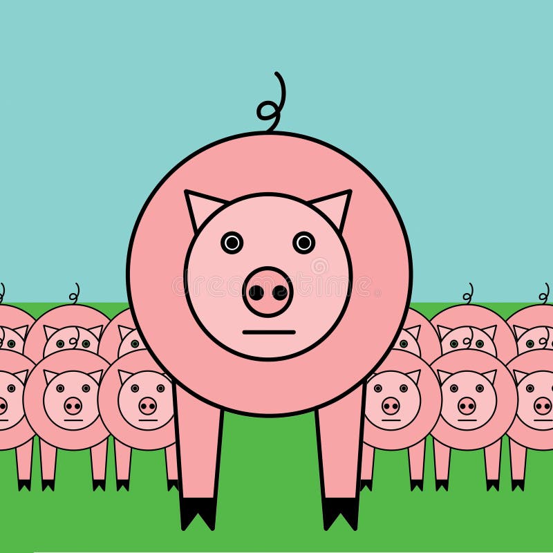 Growing Pigs Stock Illustrations – 31 Growing Pigs Stock Illustrations ...