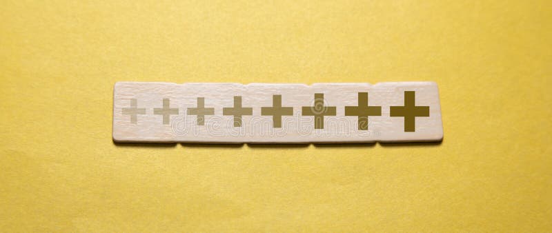 Growing Plus Signs. Positive. Benefit. Development Stock Illustration ...