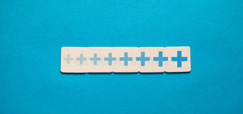 Growing Plus Signs. Positive. Benefit. Development Stock Illustration ...