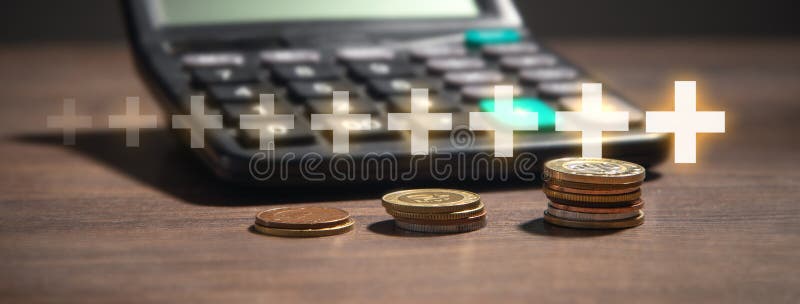 Growing Plus Signs. Positive. Benefit. Development Stock Illustration ...