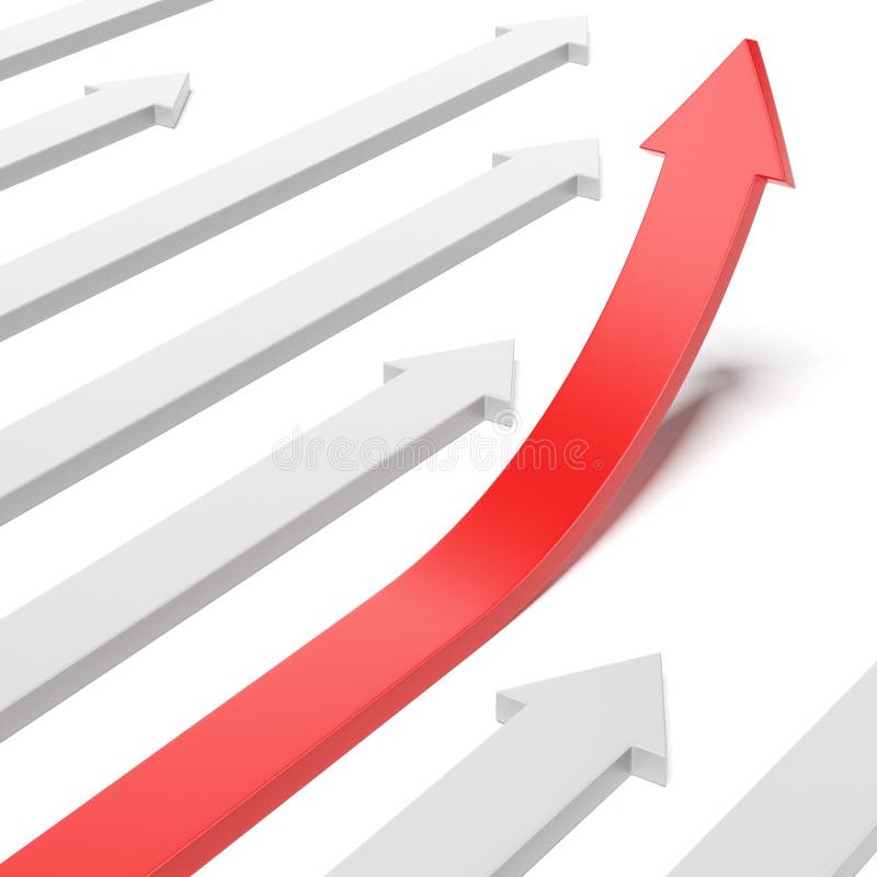 Rising arrows stock illustration. Illustration of path - 19536972