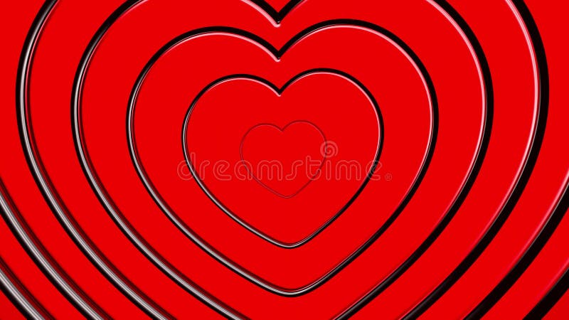Growing Red Hearts Pattern Motion Graphics Background Stock Footage ...