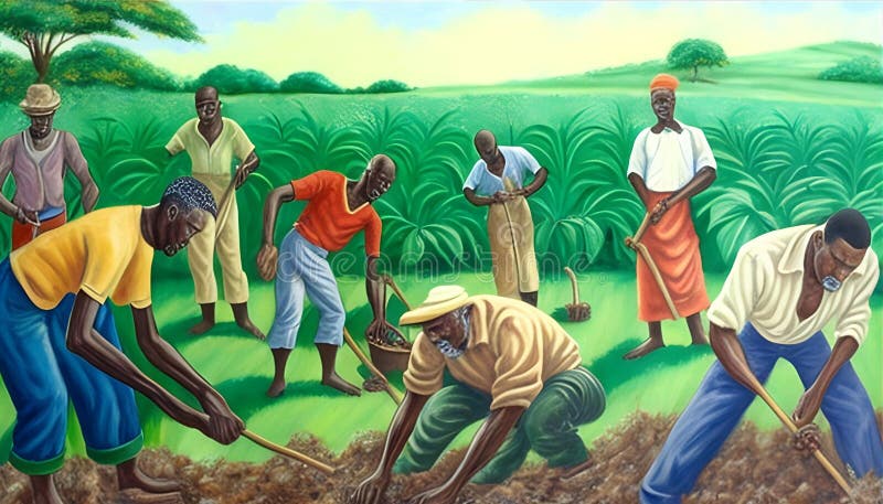Growing Roots: African Men Cultivating a New Beginning, Made with ...