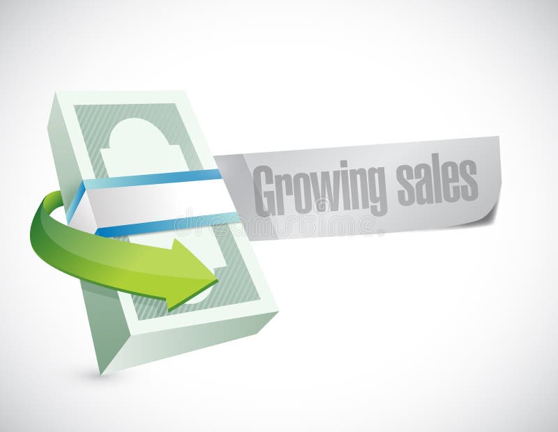 Growing Sales Concept stock illustration. Illustration of sales - 17761873