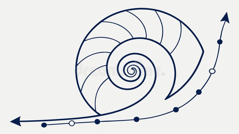 Growing Spiral Graph Pointing Upwards for Progress Illustration, Vector ...