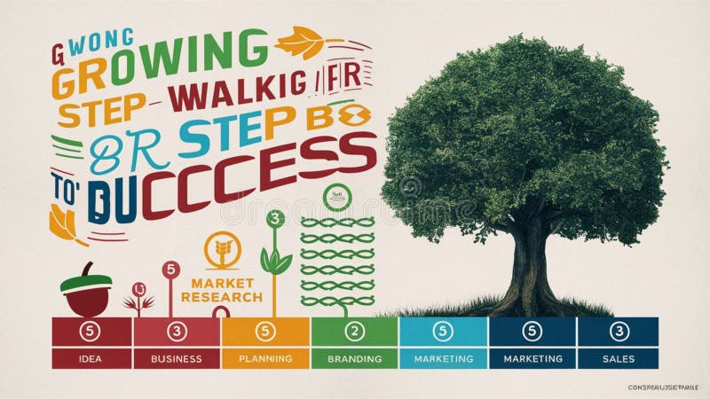 Growing Step Walking, AI Generated Stock Illustration - Illustration of ...