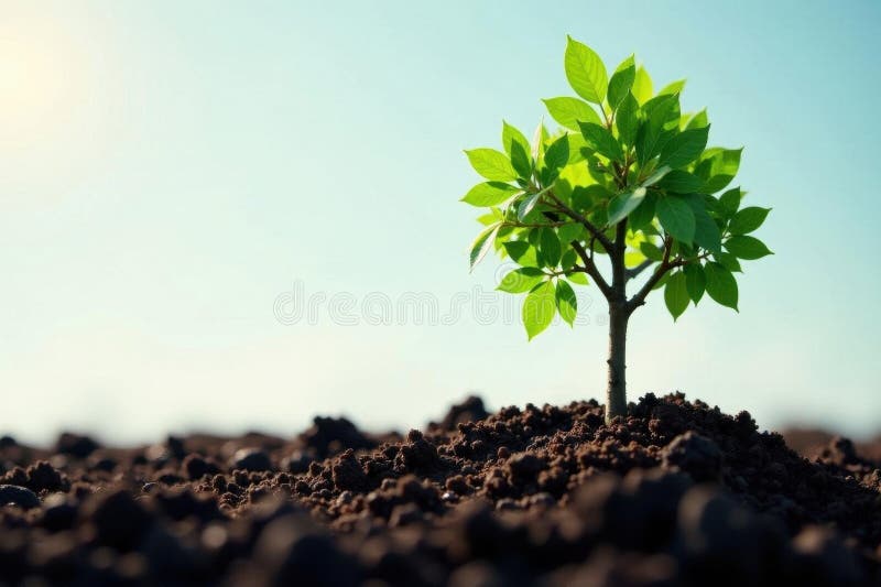 Growing Tree Graph, Dollar Bills As Roots, Soil, Stability, Business ...