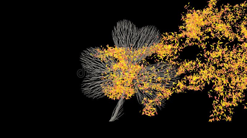 Growing Tree in a Shape of Clover. Eco Concept. St Stock Illustration ...