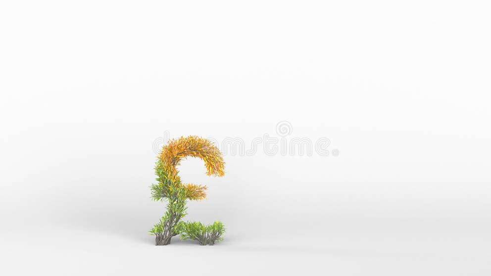 Growing Tree in a Shape of a Pound Sign Stock Illustration ...
