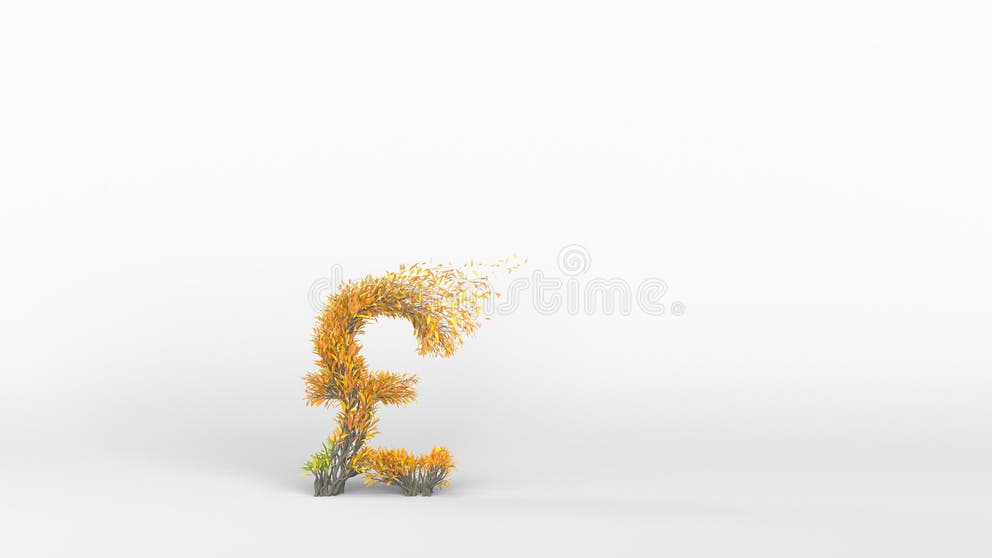 Growing Tree in a Shape of a Pound Sign Stock Illustration ...