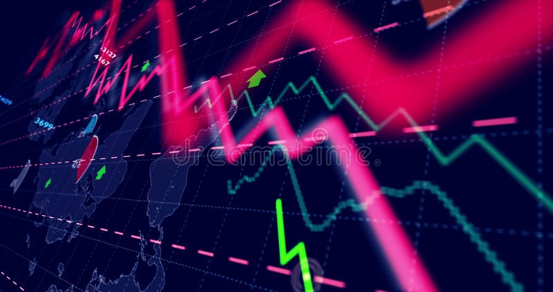 Growing Up Stock and Business 3d Chart Stock Footage - Video of growth ...