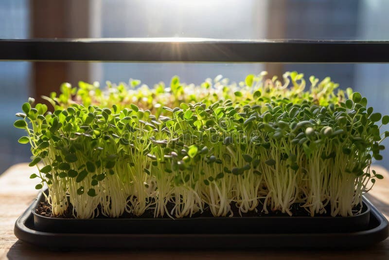 Growing Various Microgreens at Home, Hydroponic System. Eco-friendly ...