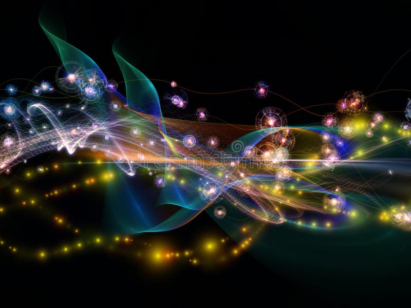 The Growing Virtual World stock illustration. Illustration of radiance ...