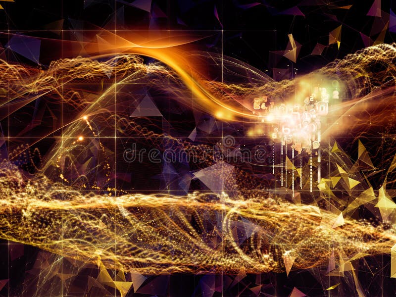 The Growing Virtual World stock illustration. Illustration of ...